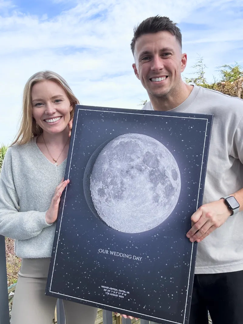 Moon Phase Prints - Personalised Anniversary Gift